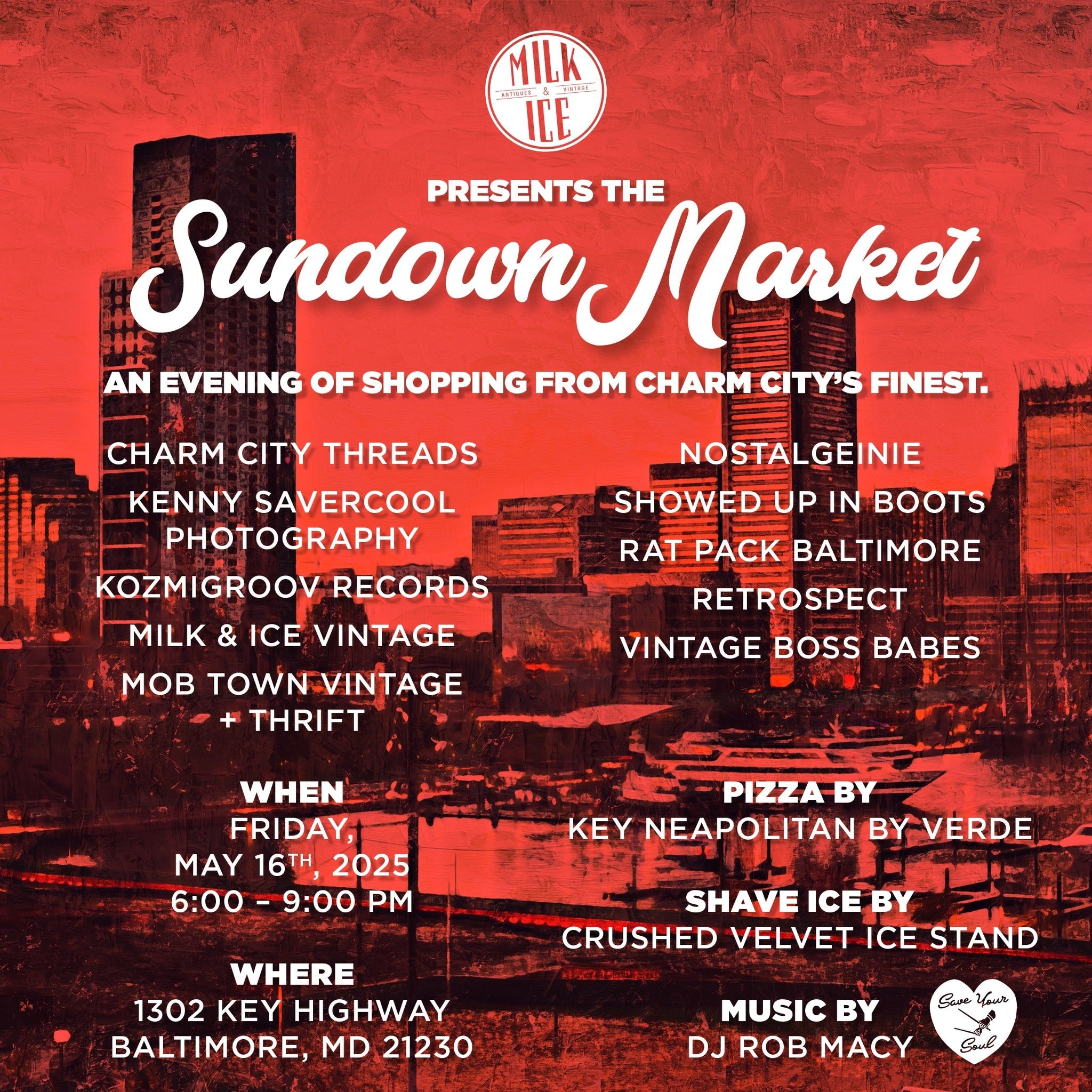 Pop-Up! Friday May 16th, 2025 in Fed Hill – Charm City Threads