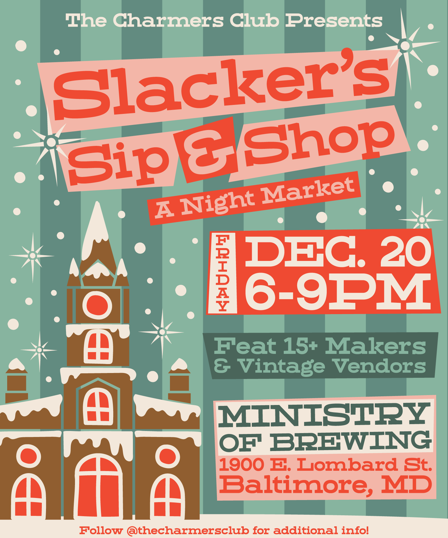 Fri. Dec 20th. 2024 - Slacker's Sip & Shop - A Night Market – Charm ...