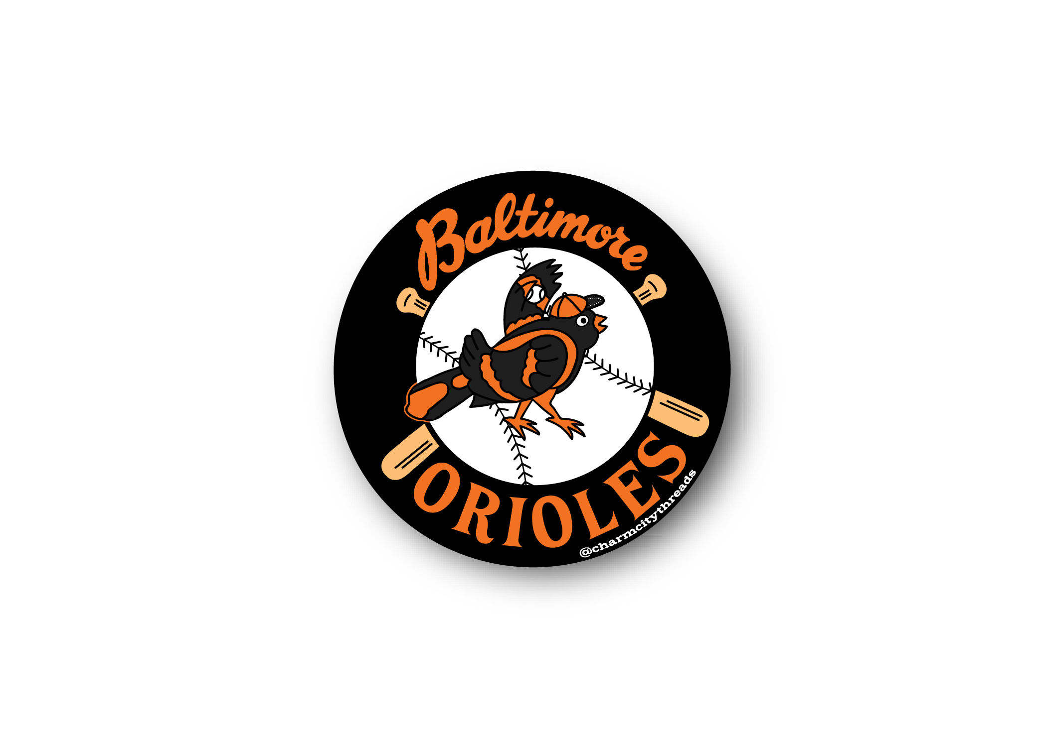 1950s Orioles Sticker – Charm City Threads
