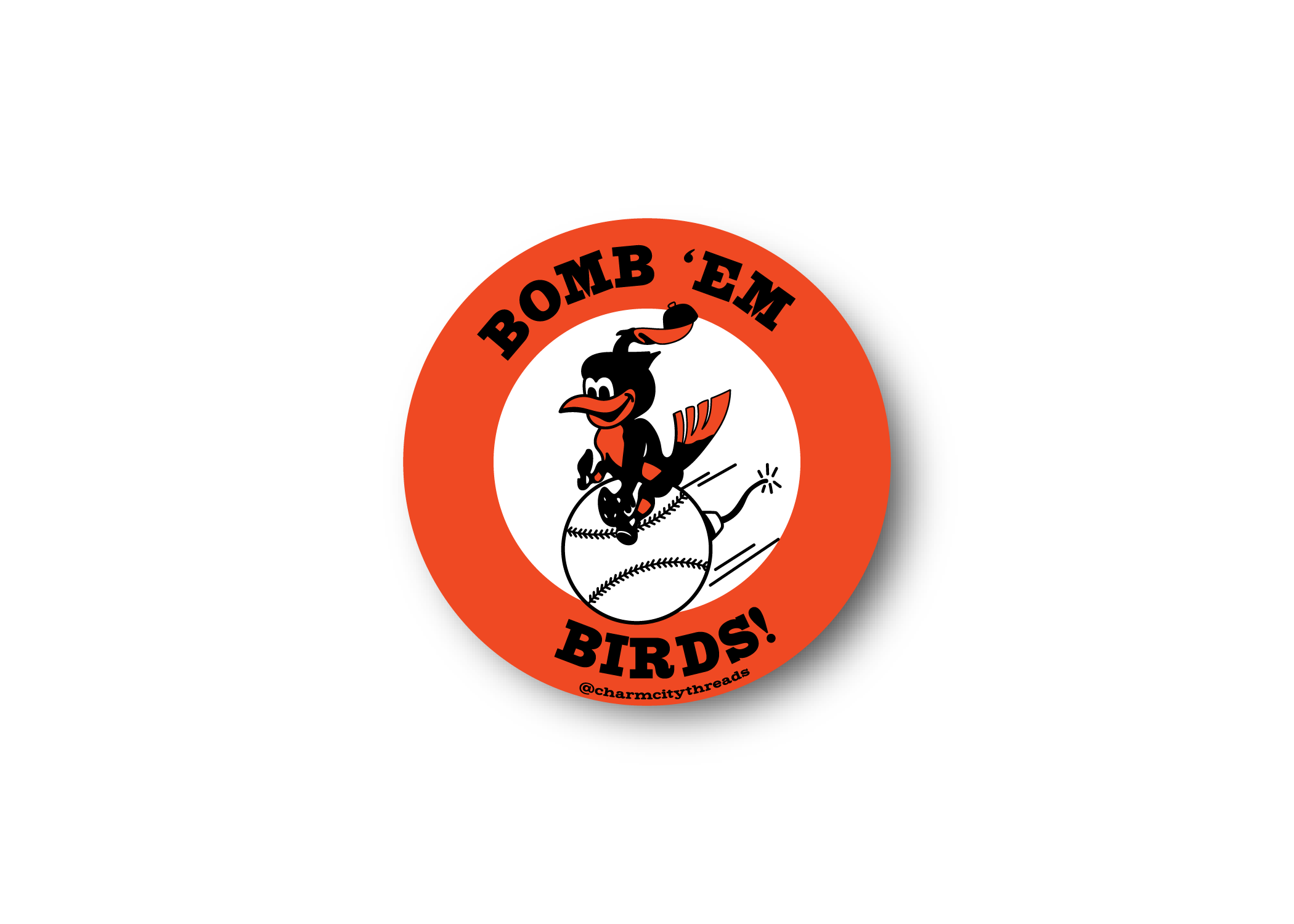 *LAST CHANCE* Bomb 'Em Birds Sticker – Charm City Threads