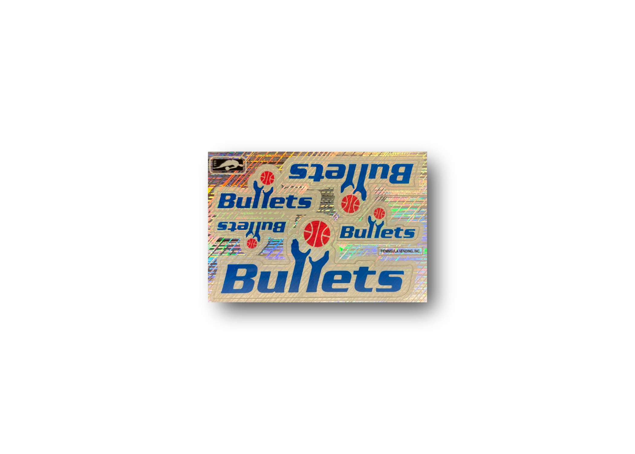 1990s Vintage Holographic Bullets Basketball mini sticker sheet – Charm ...