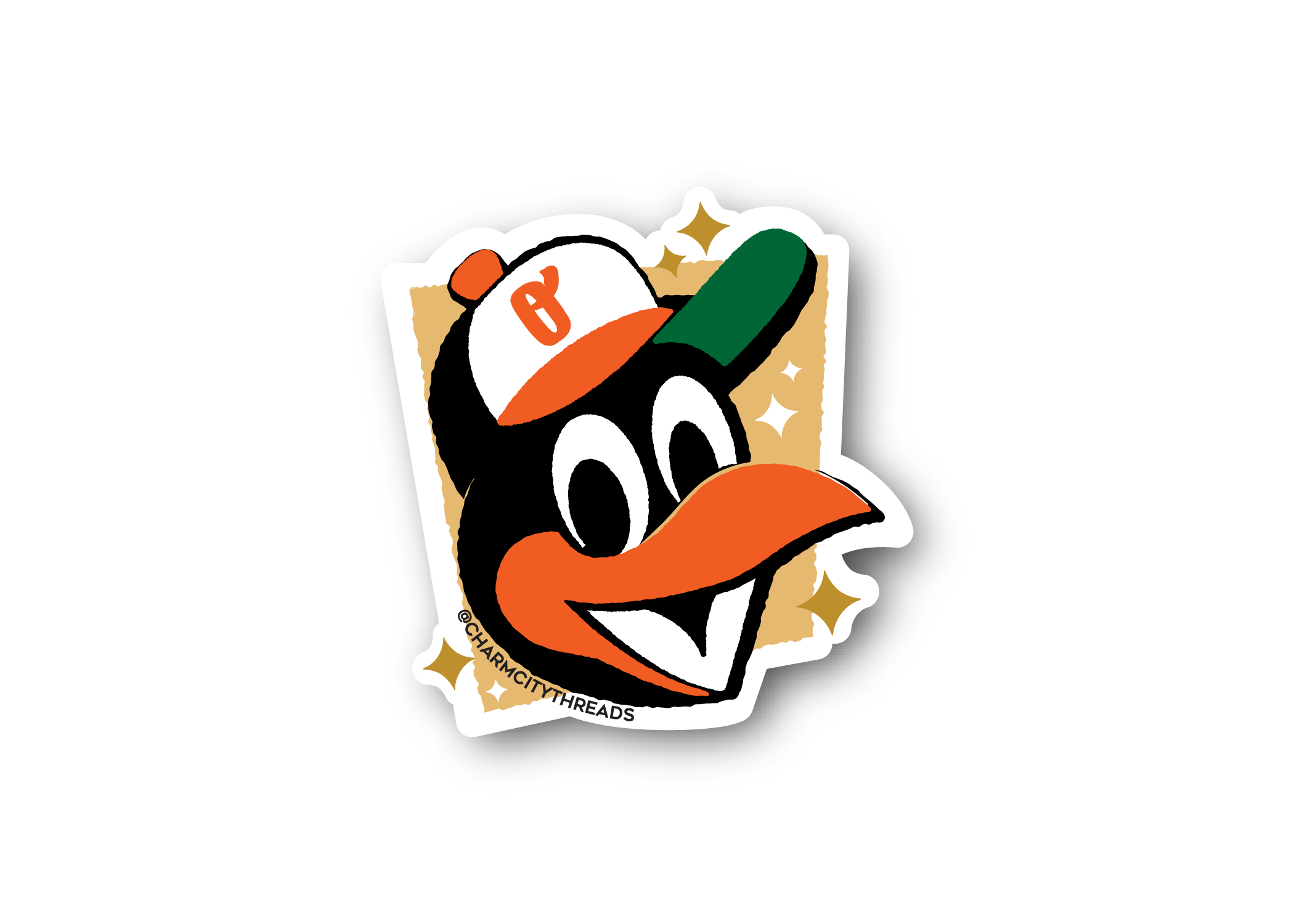 Retro Orioles Mascot Sticker – Charm City Threads