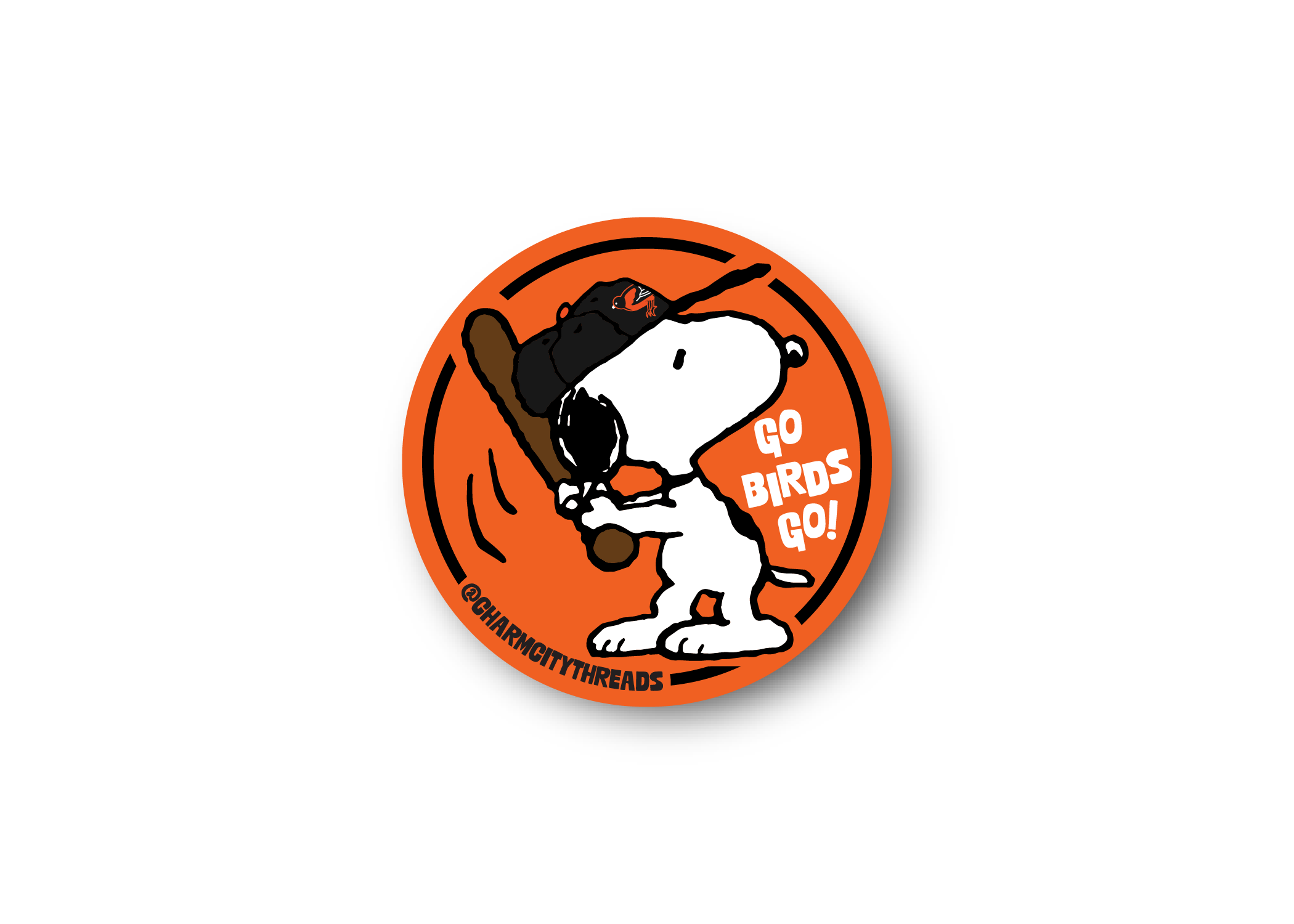 Go Birds Go! Snoopy inspired Sticker – Charm City Threads