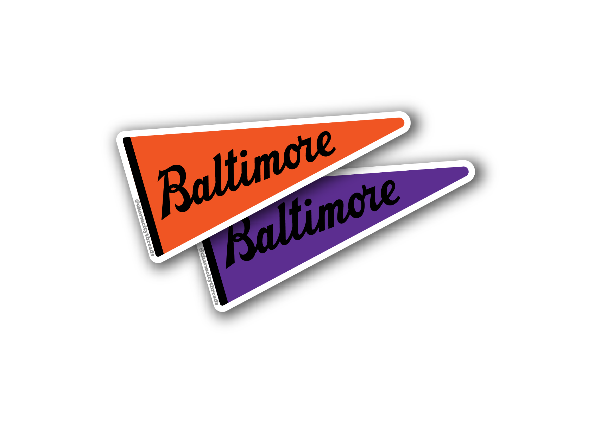 Baltimore Pennant Sticker(s) – Charm City Threads