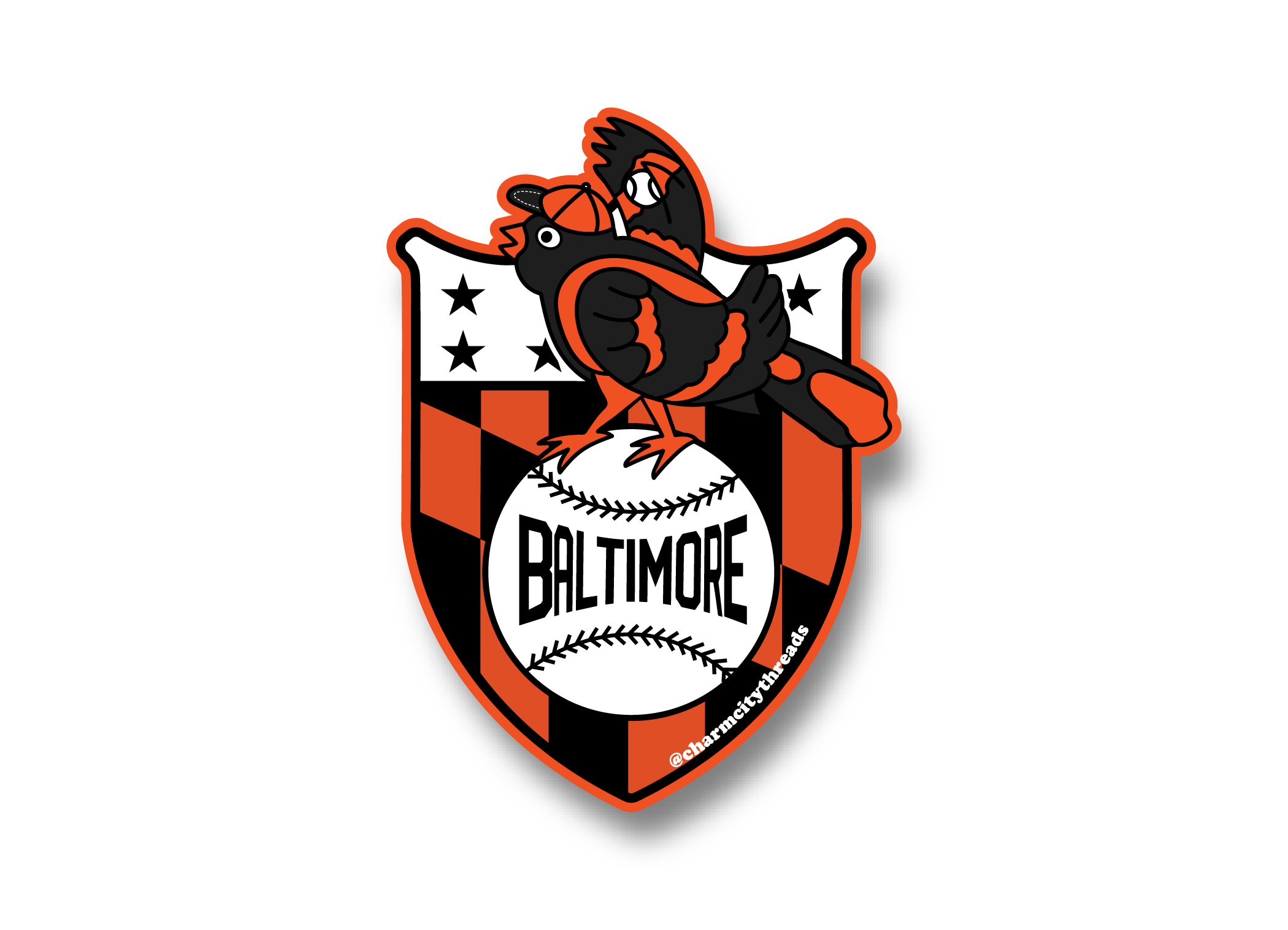 *LAST CHANCE* Orioles Heritage Shield Sticker – Charm City Threads